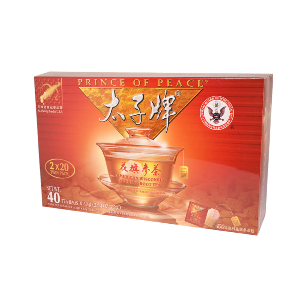 American Wisconsin Ginseng Root Tea 40 packs | Yue Hwa Online Shop