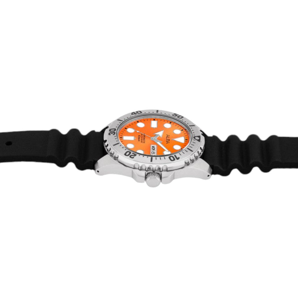 ALBA Mechanical Orange With Silicone Strap Watch AL4497X1 | Yue Hwa ...