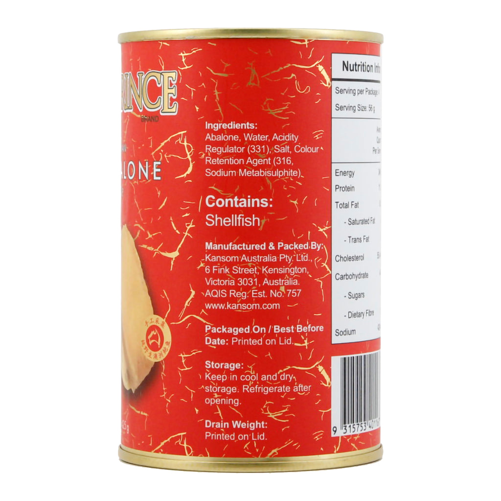 Gold Prince Wild Australian Abalone In Brine 425g(2 Heads) | Yue Hwa ...