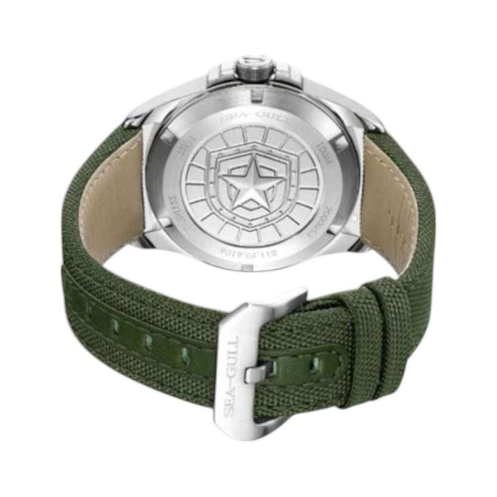 Seagull Watch Land Battle Military Automatic Watch (Army Green) (811.9 ...